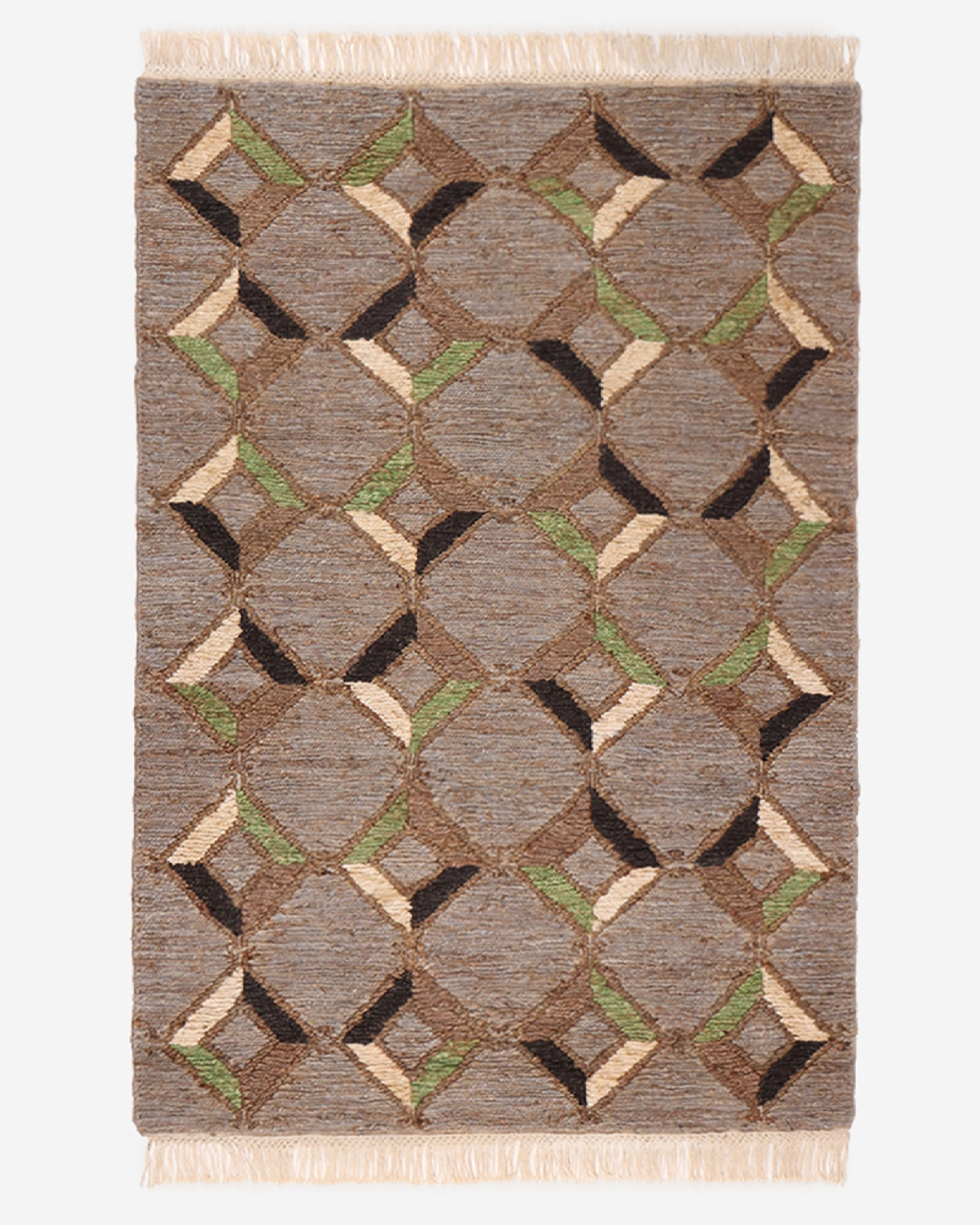 Brick Soumak Cotton Jute Rug - Light Beige