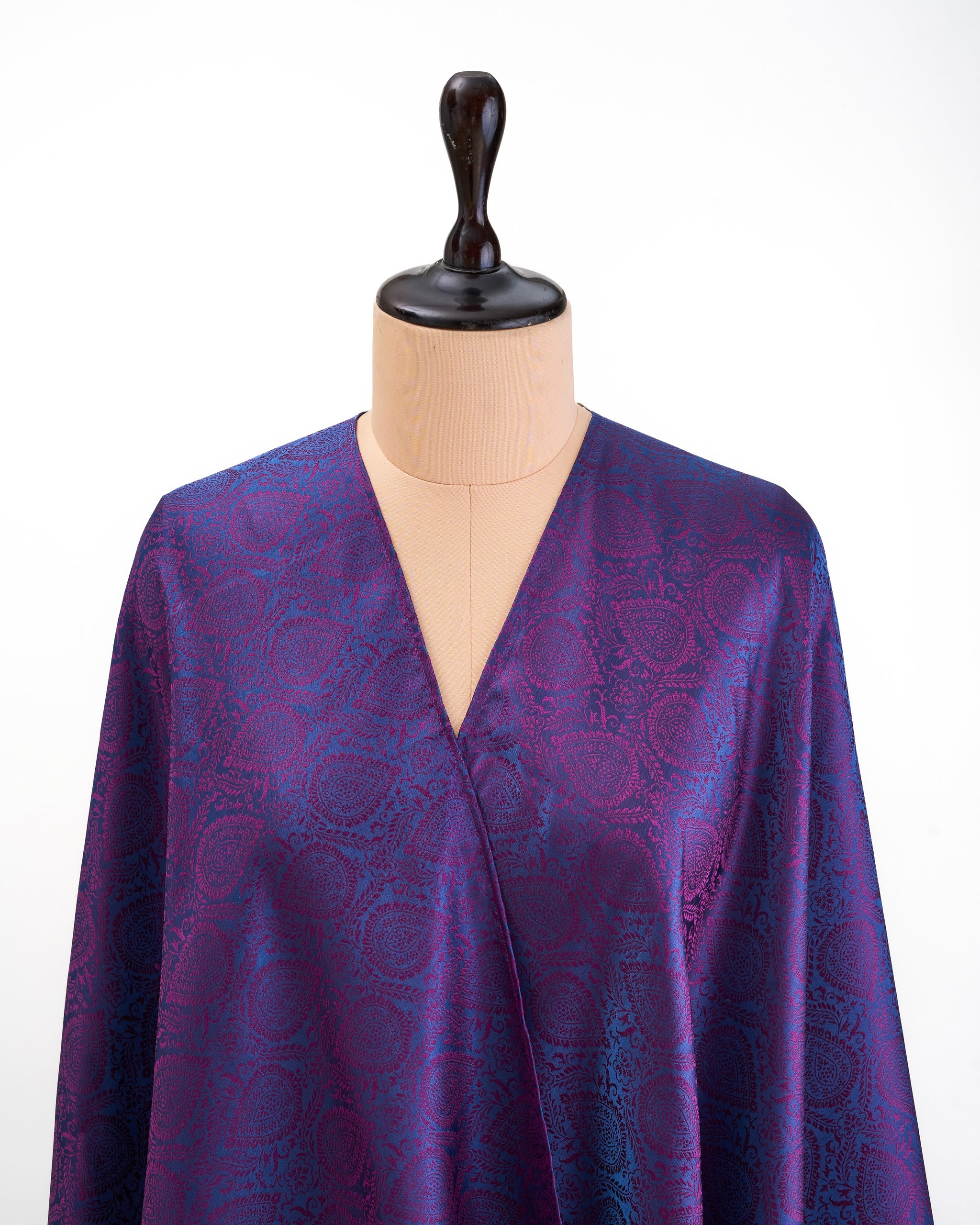 Order Pabani Tanchoi Medium Blue Silk Suit Fabric | Aadyam